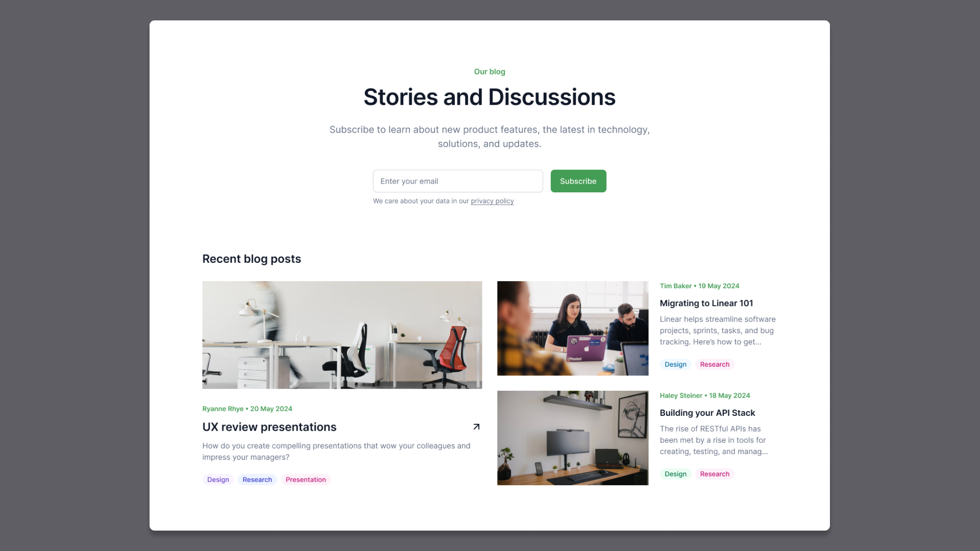 Webdevdaily Blog Hero Coding Challenge
